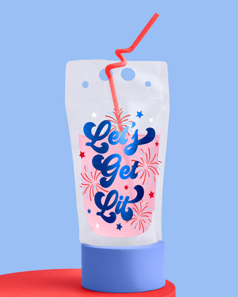 Party In The USA Sippers - 16 pouches + straws – Petit Fetti