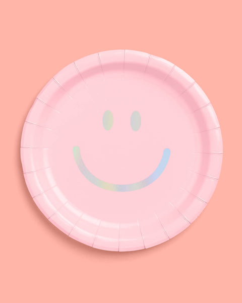 Smiley Plates - 24 paper plates – Petit Fetti