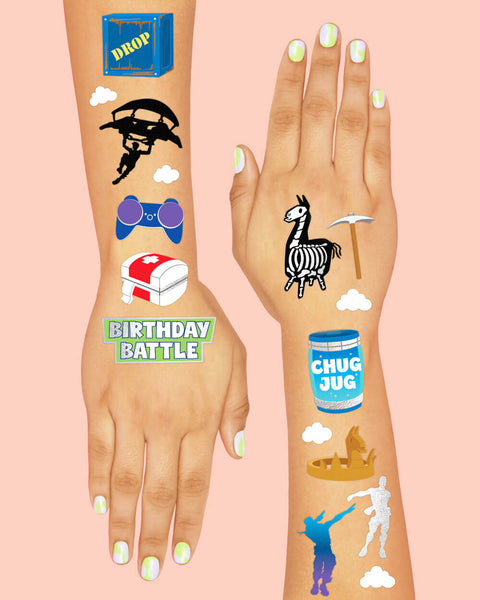 Birthday Battle Tats - 50 temporary tattoos – Petit Fetti