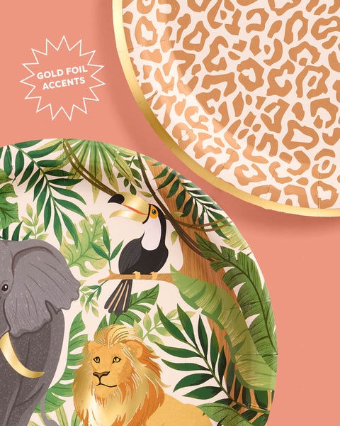 Safari Plates - 24 paper plates – Petit Fetti