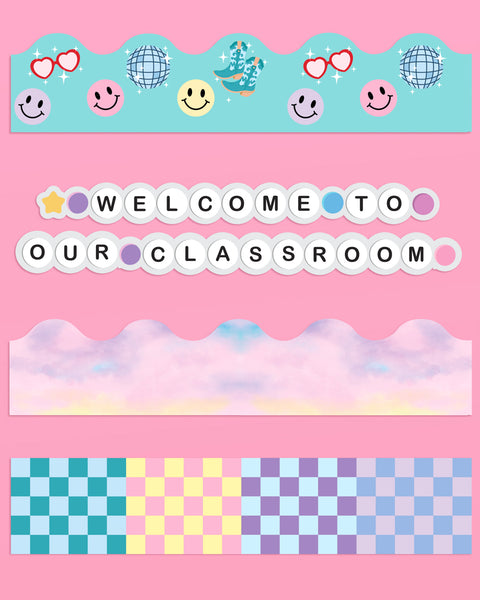 Classroom Era Border Set - 88 bulletin board trims – Petit Fetti